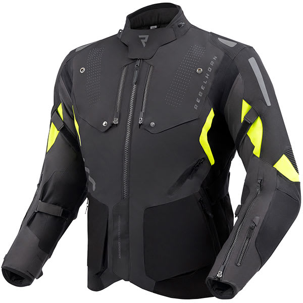 Rebelhorn Hiker IV Textile Jacket - Black / Anthracite / Fluo Yellow ...